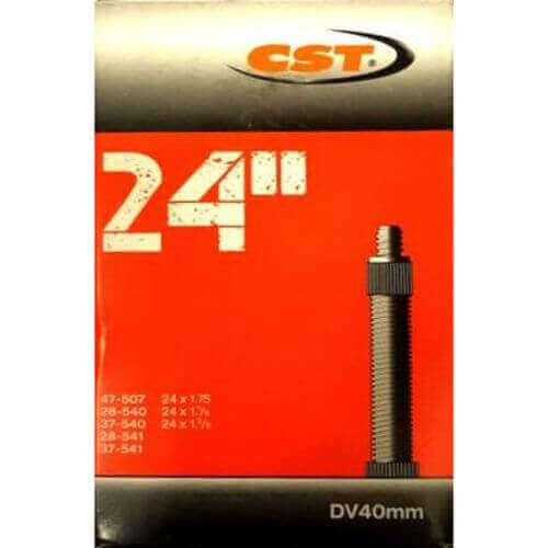 Tube 24 x 1 3/8 - Presta Valve 60mm - Black – CST Tyres