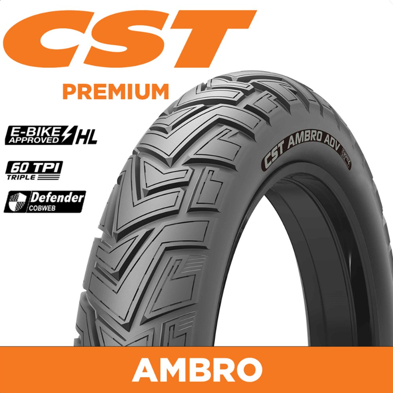 Ambro Emoped - 20 x 4.0 - Black – CST Tyres